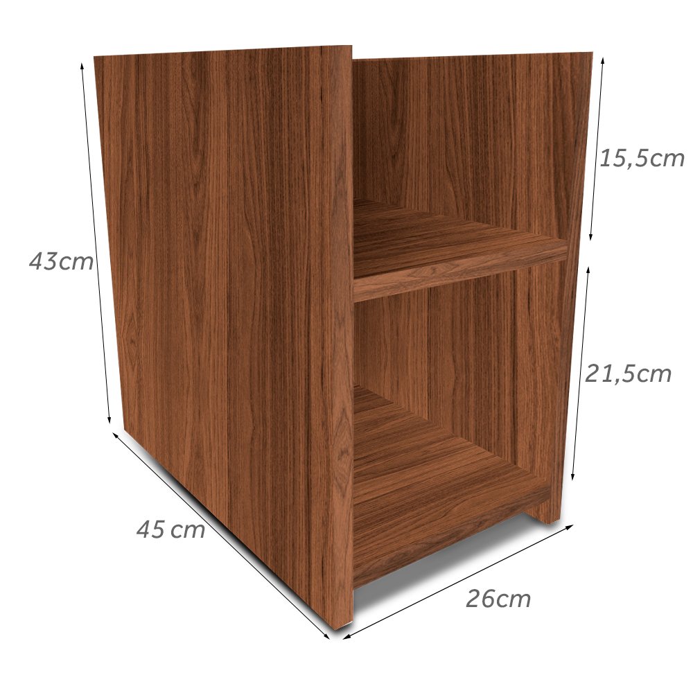 Suporte para Gabinete Cpu e Estabilizador Nobreak em MDF Villandry ...