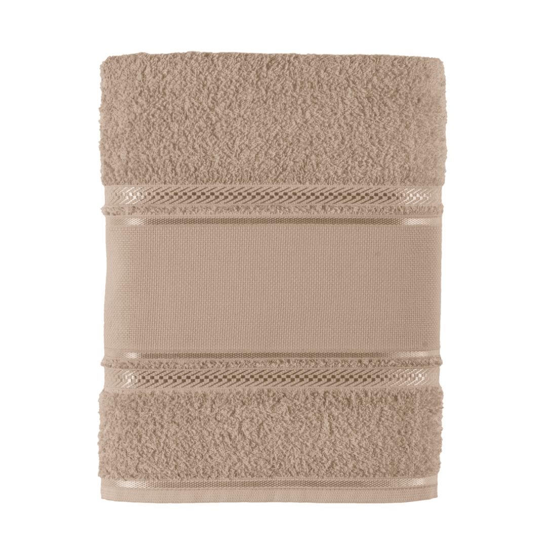 Toalha de Banho Para Bordar Teka Criativa Cristine 100% Algodão Marrom Claro | MadeiraMadeira