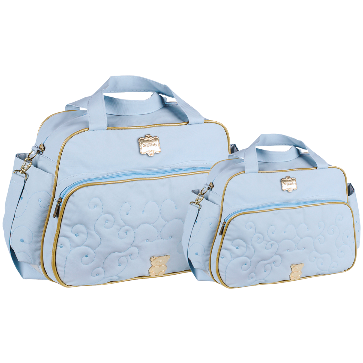 Kit Bolsas Maternidade Griff Baby Ursinho Azul Claro | MadeiraMadeira