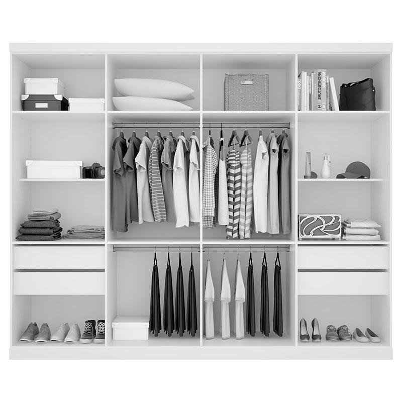 Quarto de Casal Guarda Roupa 1684 e Cômoda Exellence 8000 com Cabeceira ...