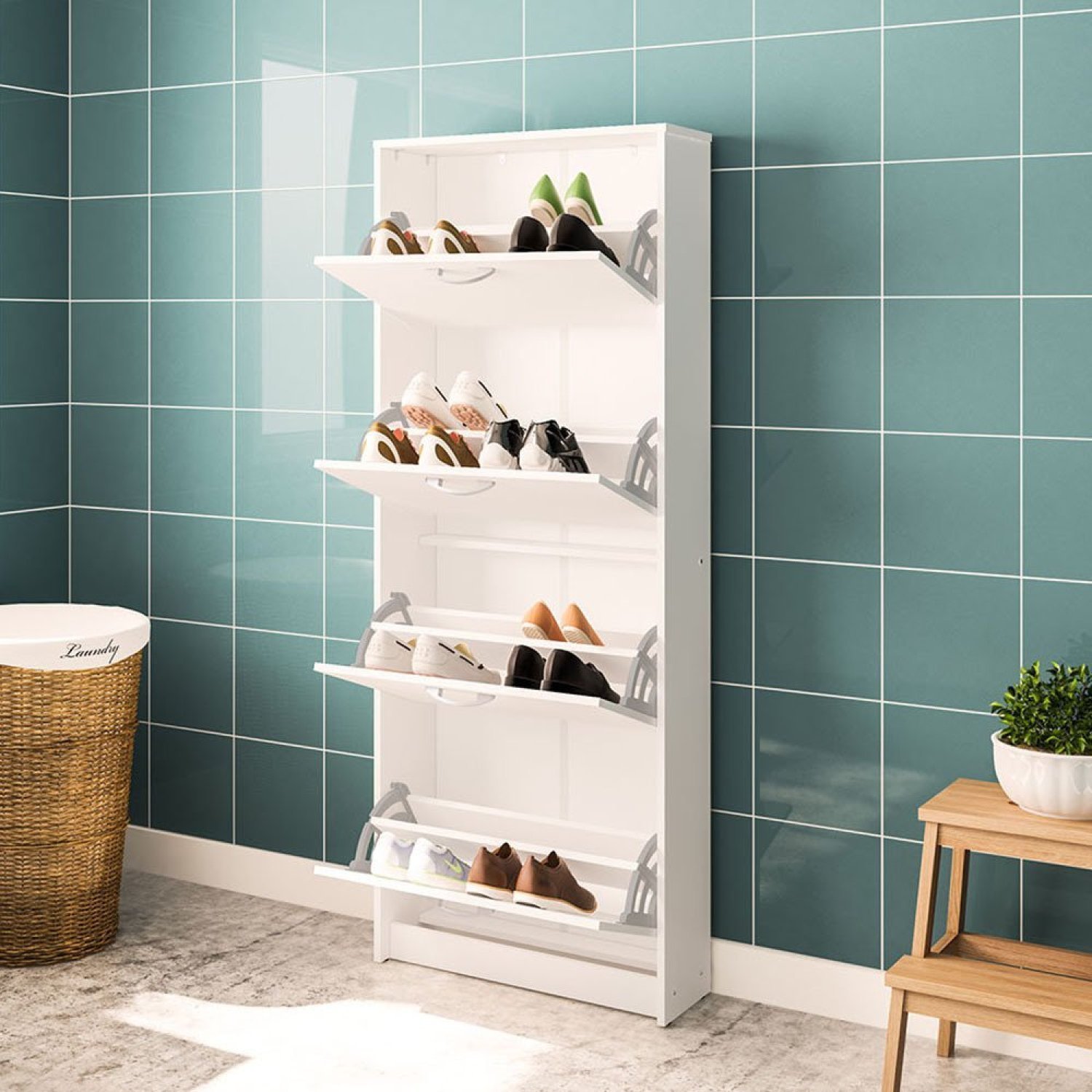 Sapateira 4 Portas Basculantes Fortaleza | MadeiraMadeira