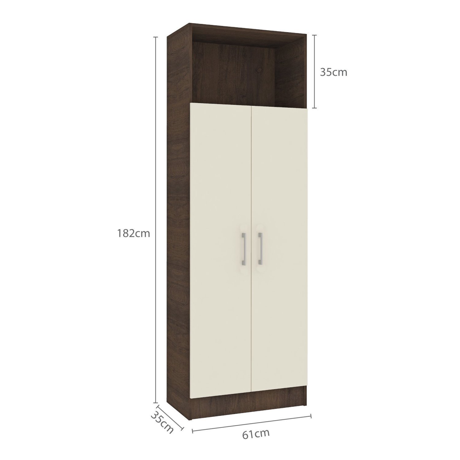 Armário Multiuso 2 Portas com Nicho Fellicci | MadeiraMadeira