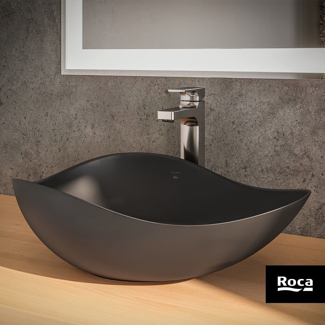 Cuba de Apoio Ruy Ohtake Preto Ônix ROCA | MadeiraMadeira