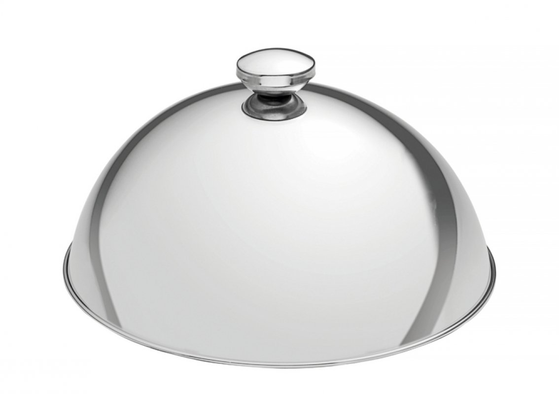 CLOCHE SERVICE EM ACO INOX 24,5 CM TRAMONTINA | MadeiraMadeira