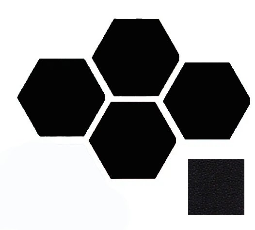 Painel Acústico Hexagonal Bl Acoustic 2101 - 54x47cm - 1011 Preto ...