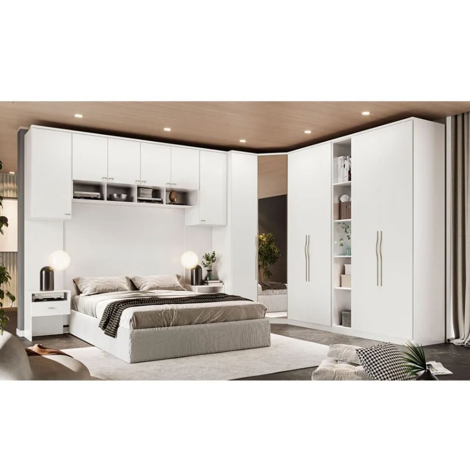 Guarda Roupa Modulado 2 Portas 3 Gavetas 84,1cm Setiba Rimo Branco ii ...