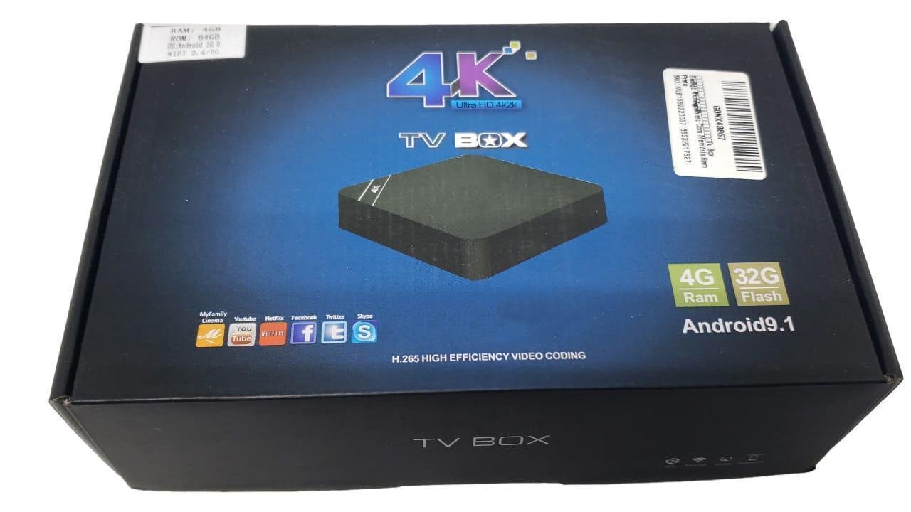 Com Box 4K Pro 5G Sua Tv Vira Uma Smart Tv 4Gb + 32Gb | MadeiraMadeira