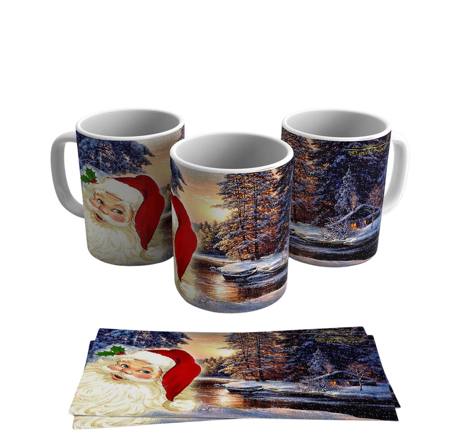 Caneca Personalizada De Natal Com Papai Noel 4960 | MadeiraMadeira