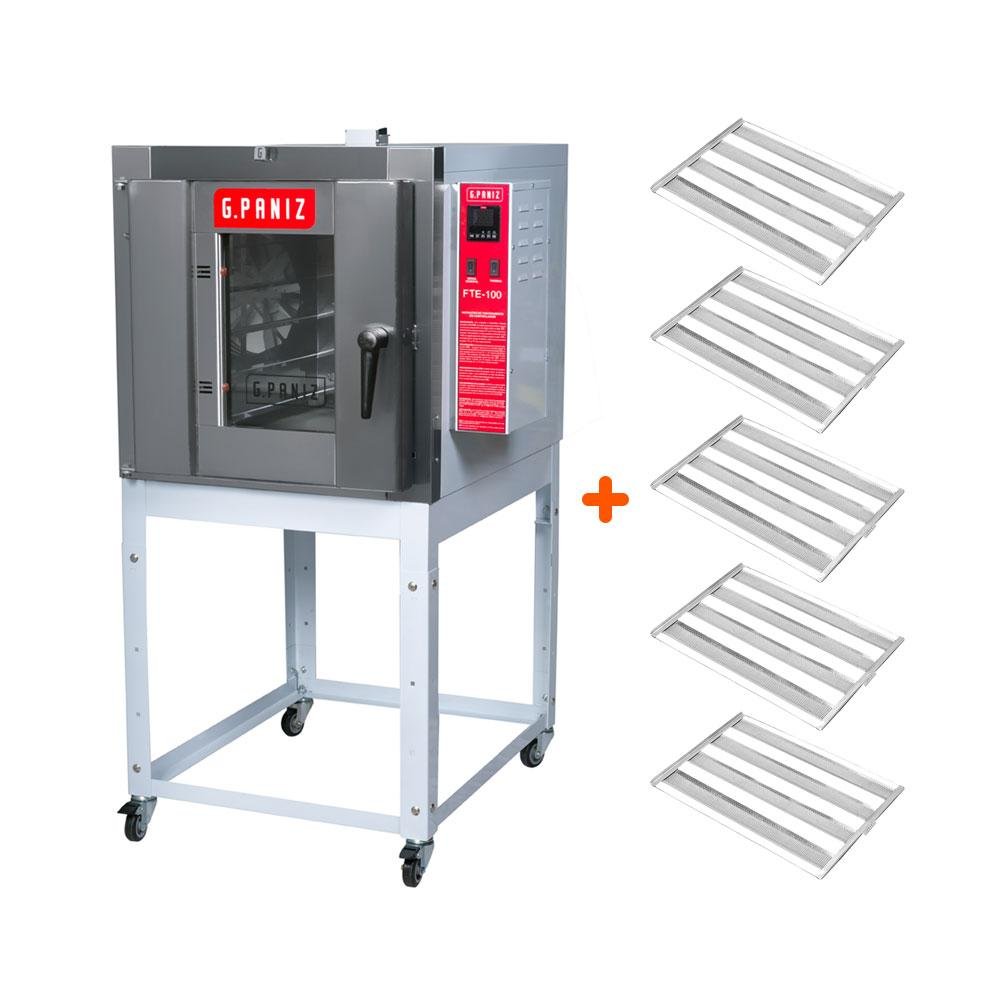 Forno Turbo Elétrico Profissional 5 Níveis 40x60 Fte 100 220v Gpaniz ...