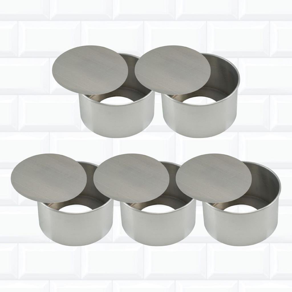 Kit Formas De Bolo Baixa 11x5 Cm Fundo Falso Alumínio | MadeiraMadeira