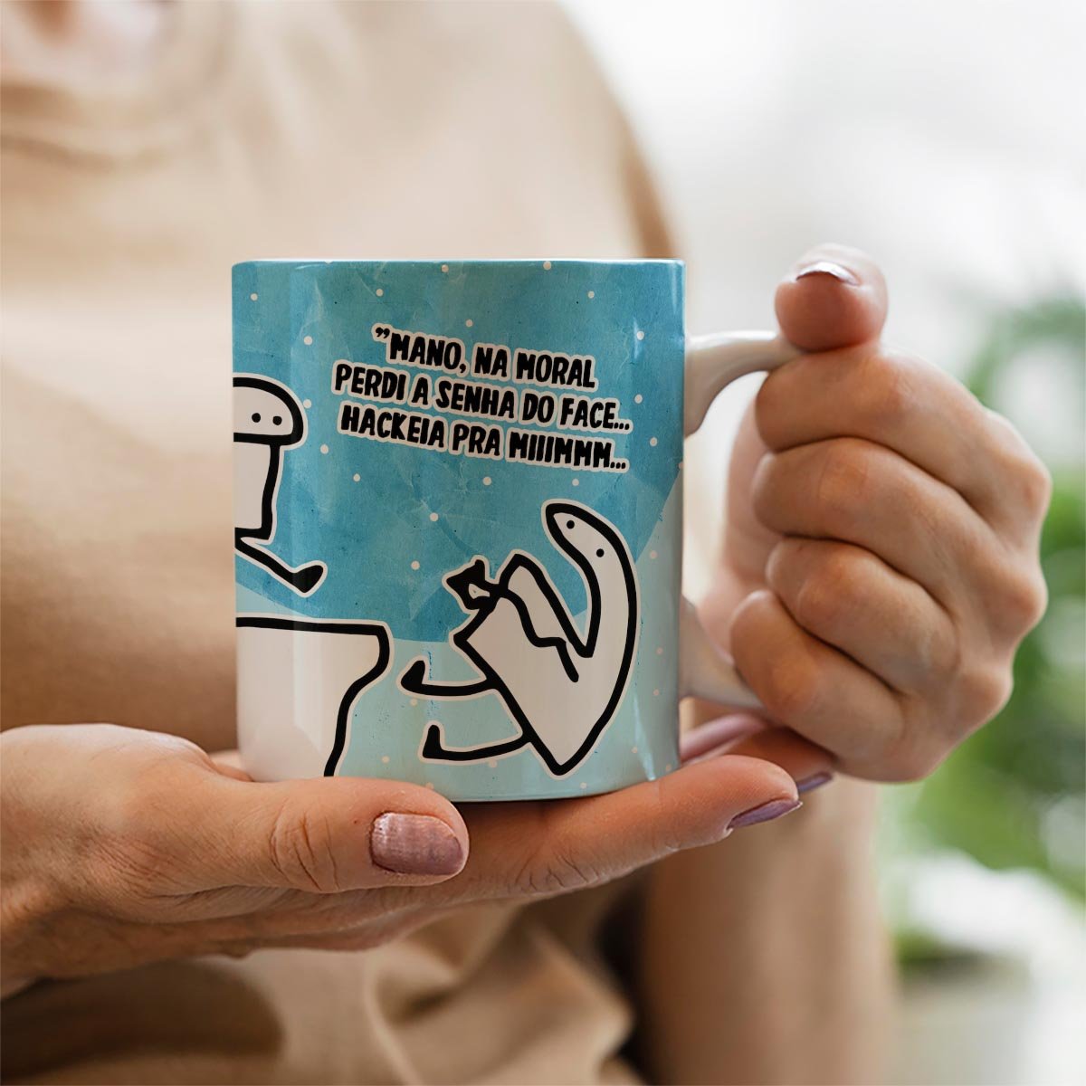 Caneca flork meme ciência da computação | MadeiraMadeira