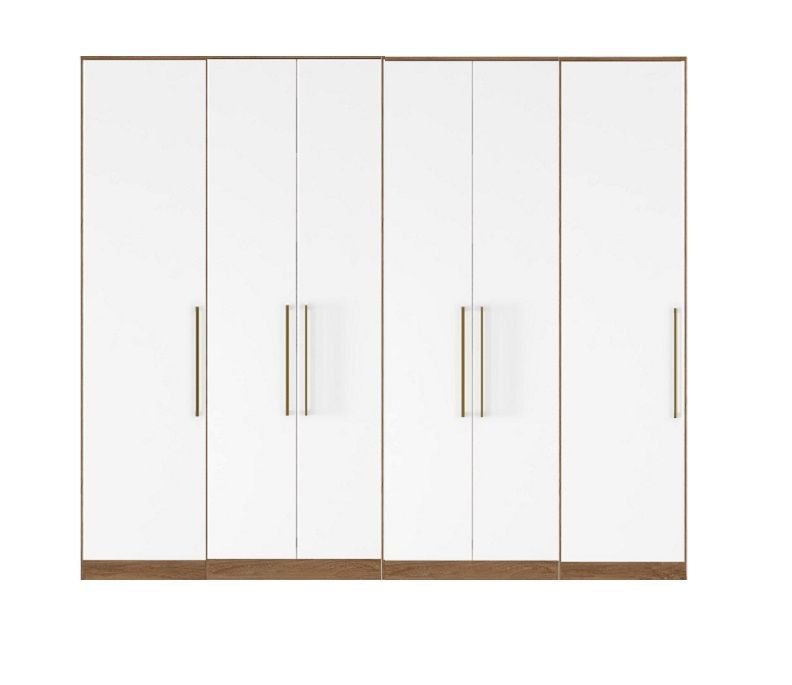 Roupeiro Modulado Irlanda Casal 270cm 6 Portas, 6 Gavetas, Cabideiro e ...