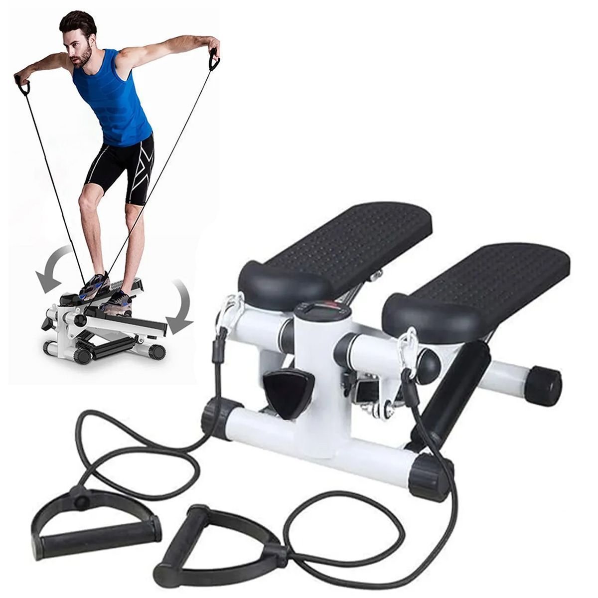 Mini Stepper Simulador Caminhada Fisioterapia Cardio Pilates Perna ...
