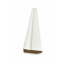 Rodapé de MDF 5CMX15MMX2.20m Revestido Frisado Branco Casablanca ...