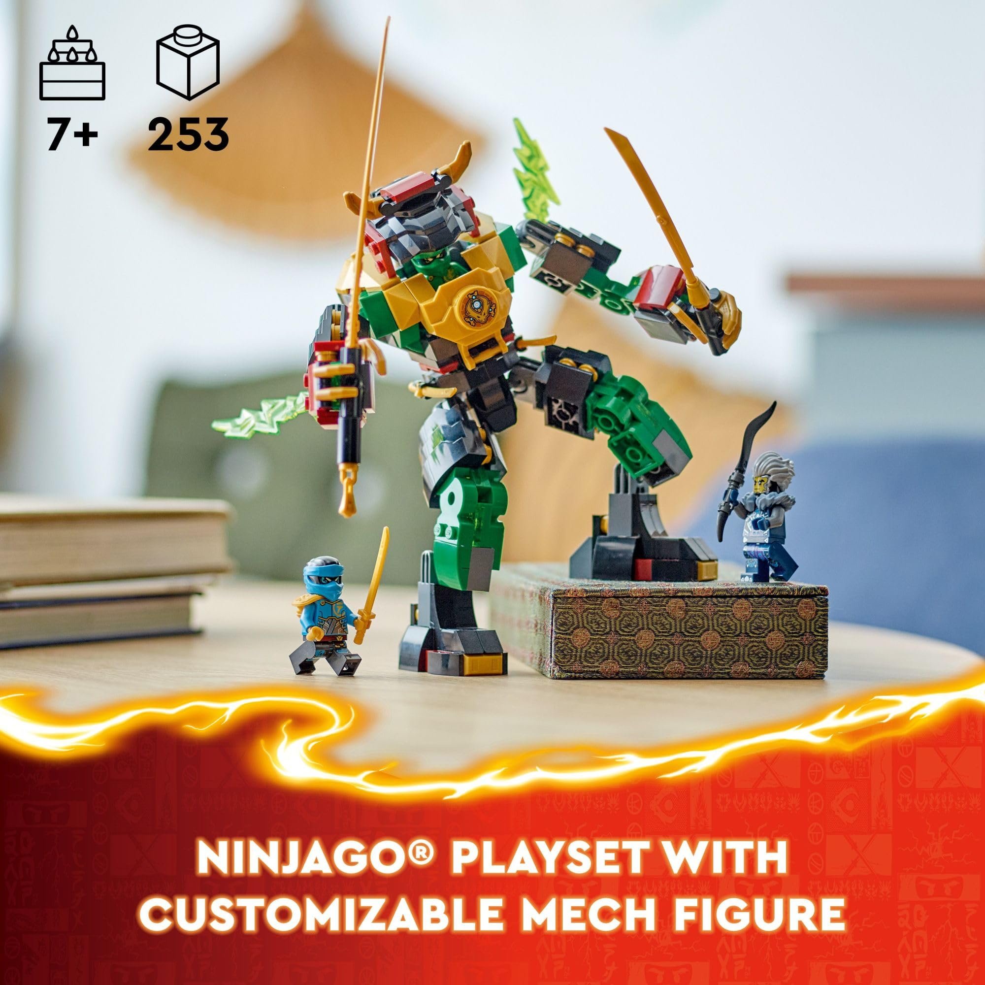 Lego Ninjago Mech Elemental do Lloyd - Aventura Ninja | MadeiraMadeira