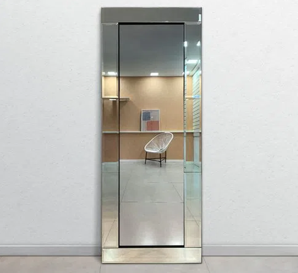 Espelho Grande Moldura Bisote Cristal 120x200 Cm | MadeiraMadeira
