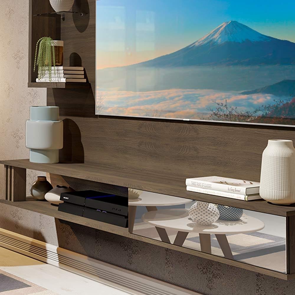 Painel de Tv 55 Polegadas Cappuccino Germai | MadeiraMadeira
