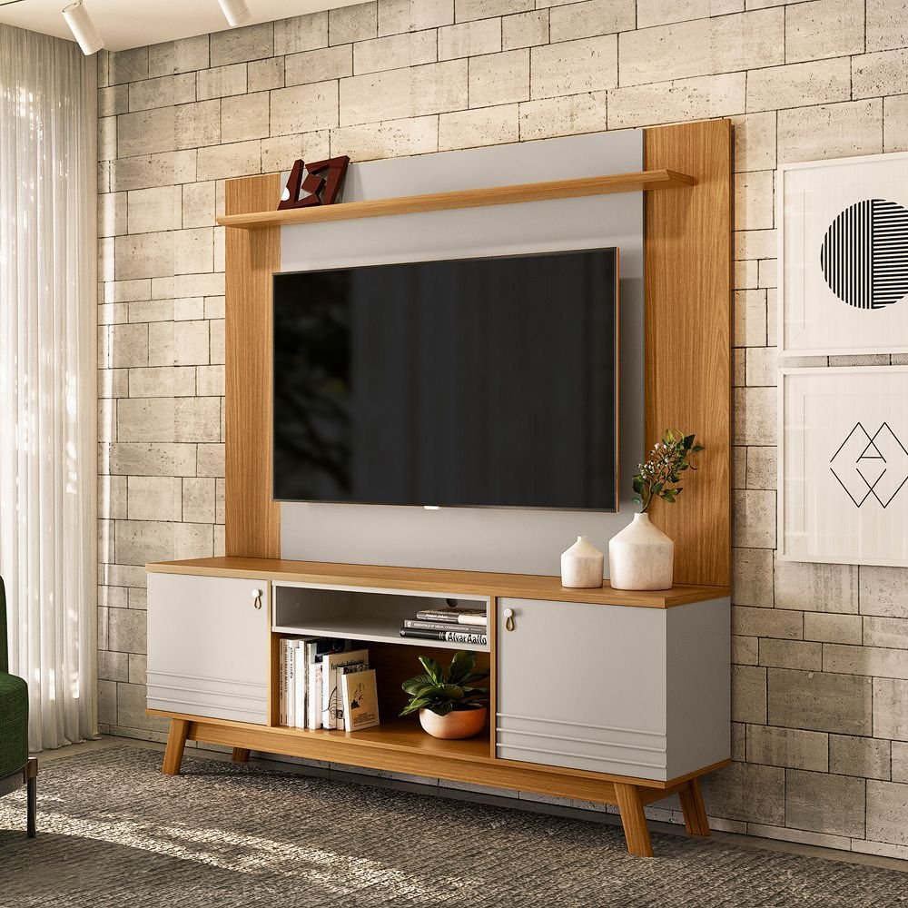 Rack com Painel para TV até 55 Polegadas 2 Portas Colorado Tulum Linea Brasil | MadeiraMadeira