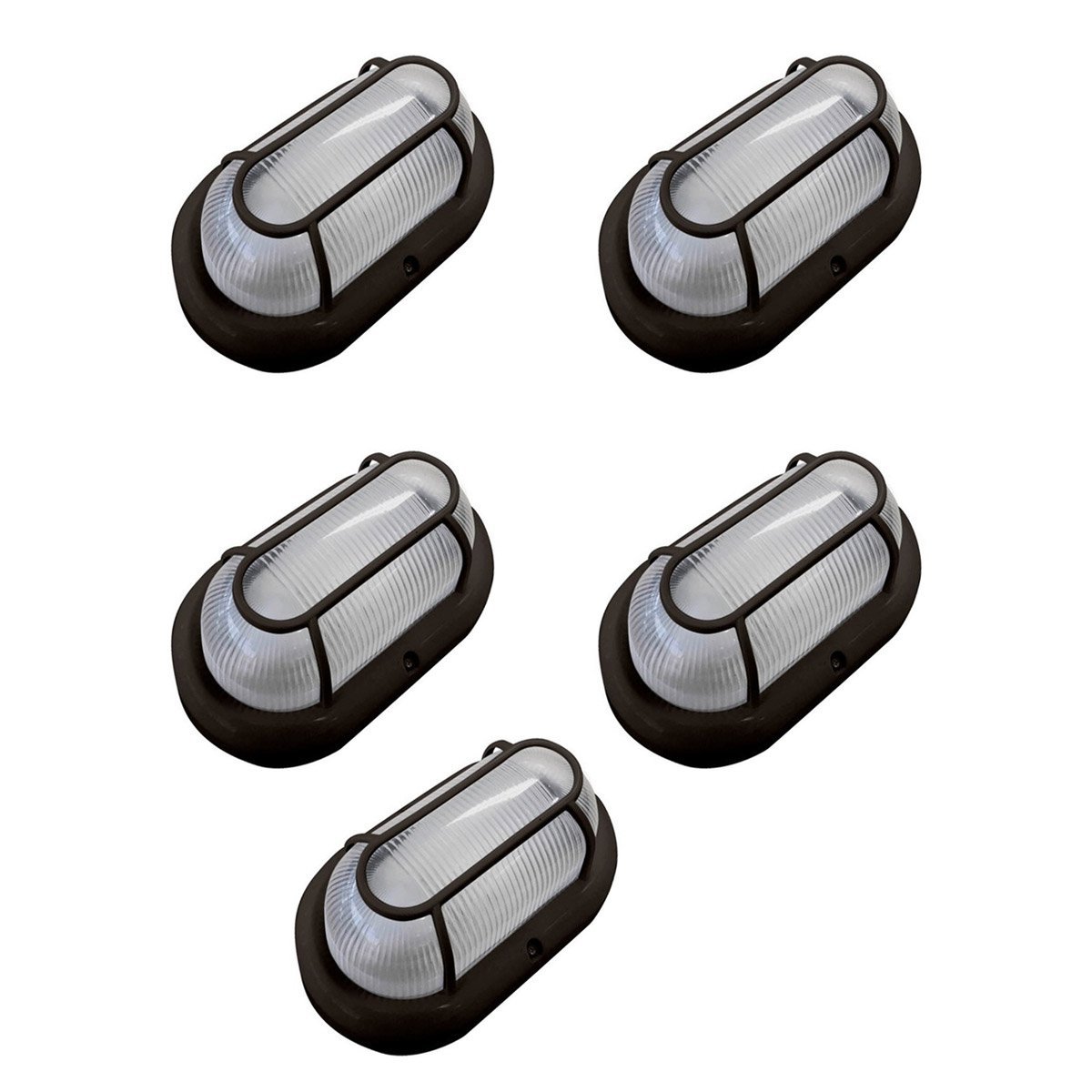 Luminaria Tartaruga Kit 5 Unidades Arandela Grade Jardim Quintal Garagem Parede Externa Entrada ...