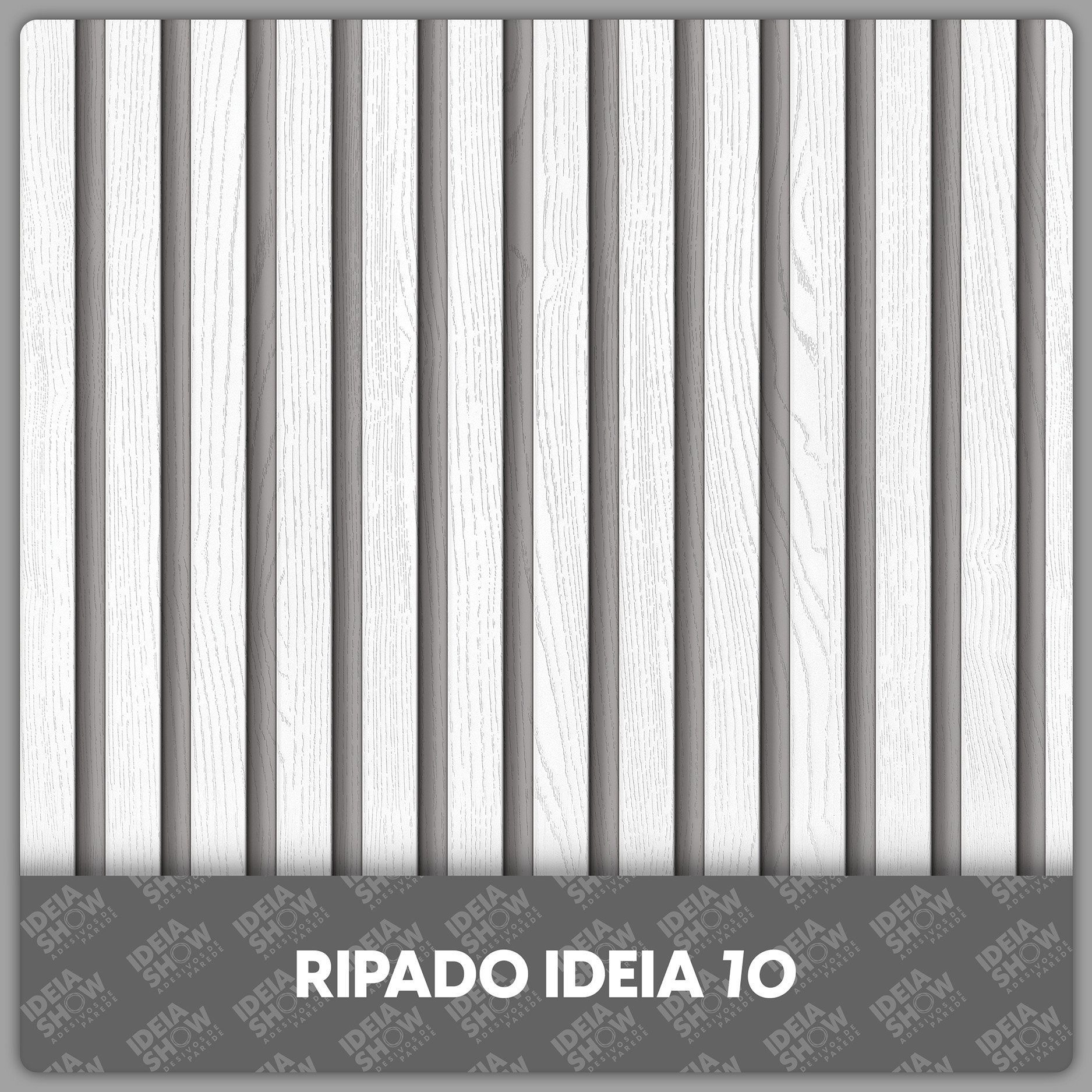 Adesivo De Parede Decorativo Ripas De Madeira Branca Quarto