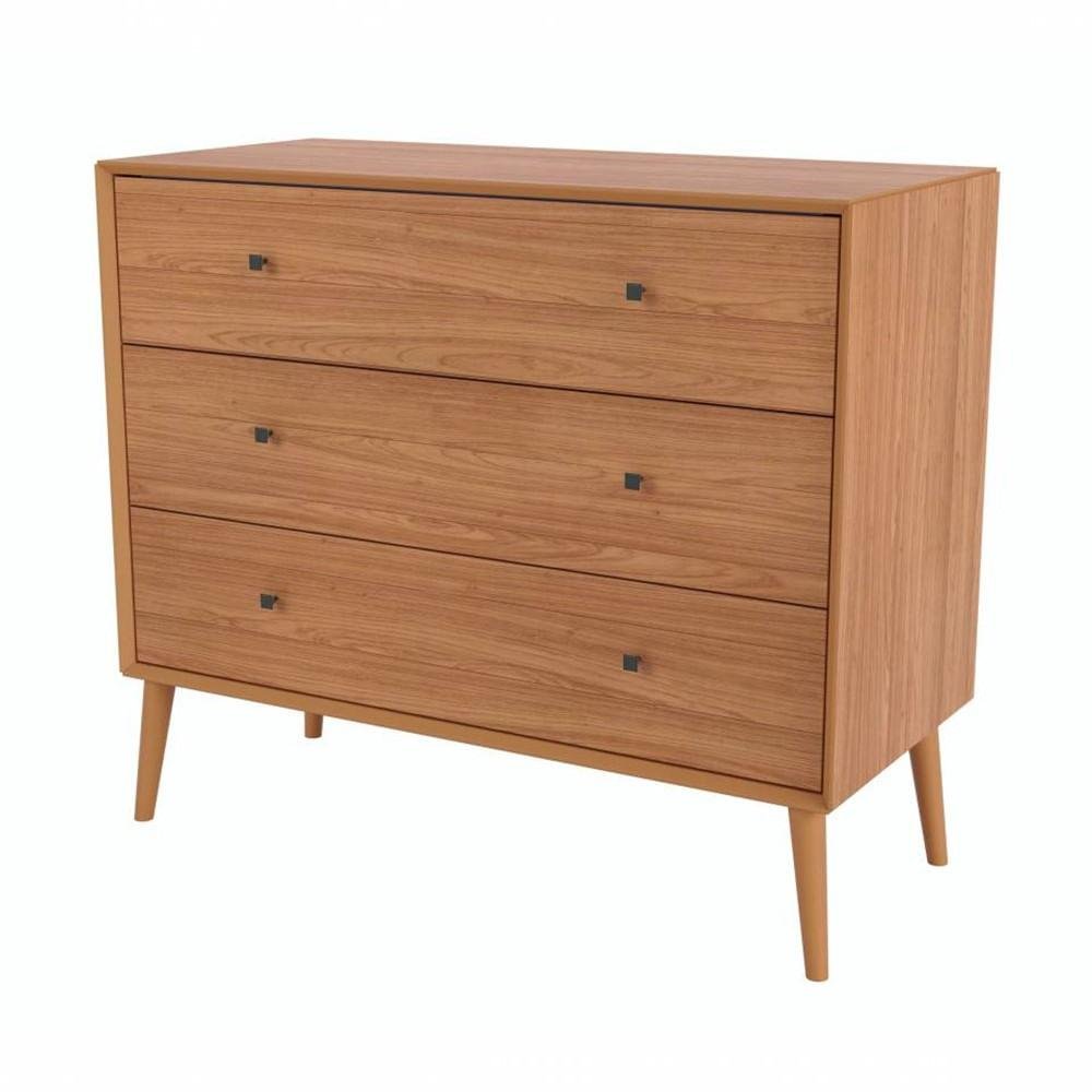 Comoda Wood Prime Tw50 com 3 Gavetas Cor Freijo 110 Cm - 69423 ...