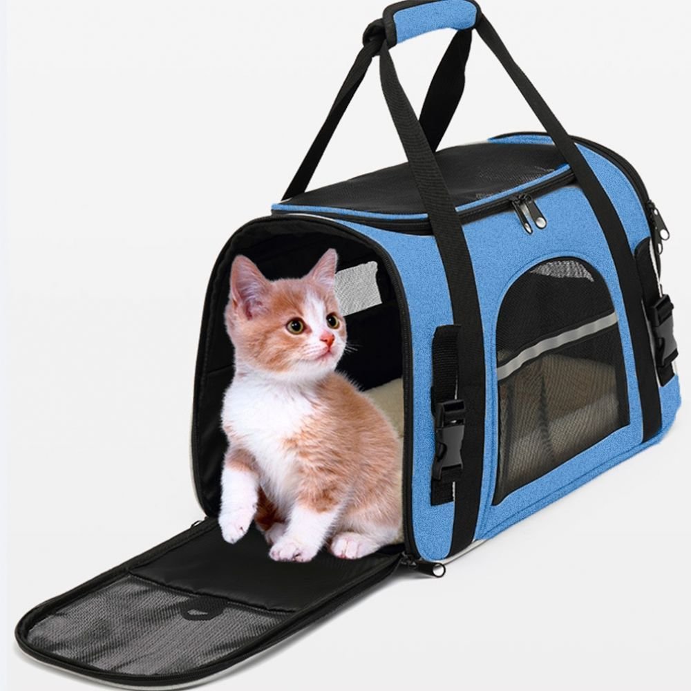 Bolsa para Transporte Viagem de Animais Espaçosa Cão Gato Foksi ...