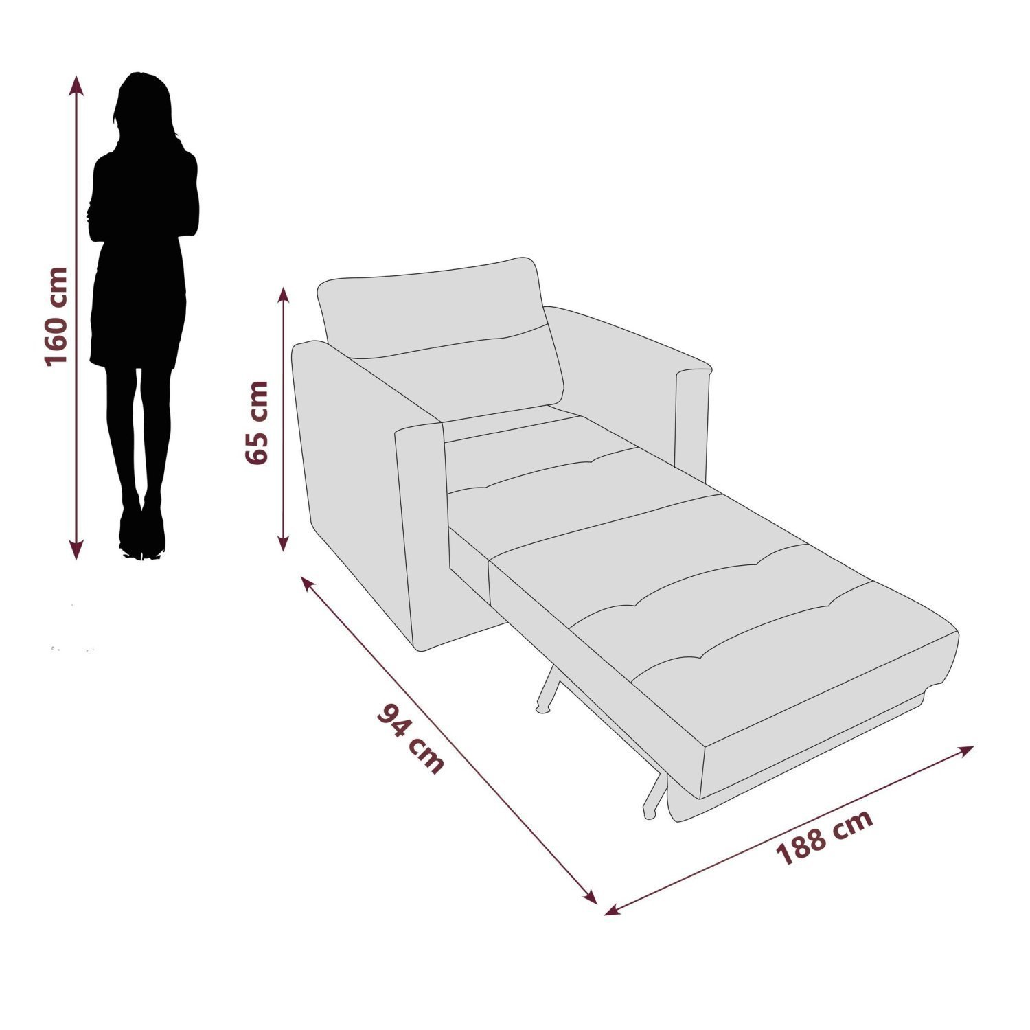 Sofá Cama 1 Lugar Marissol | MadeiraMadeira Sofá Cama 1 Lugar Marissol | MadeiraMadeira