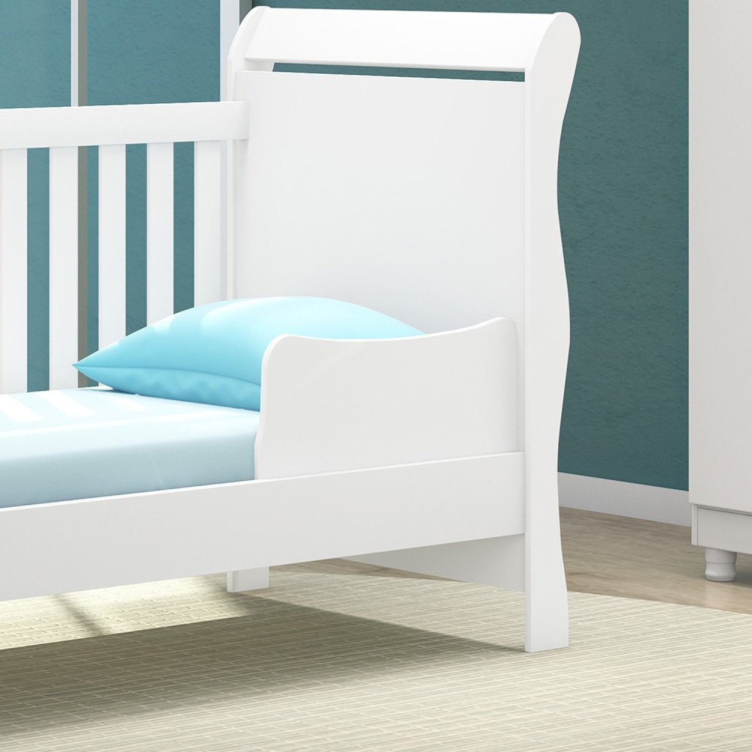 Berço Mini Cama Colonial Baby Amore Qmovi | MadeiraMadeira