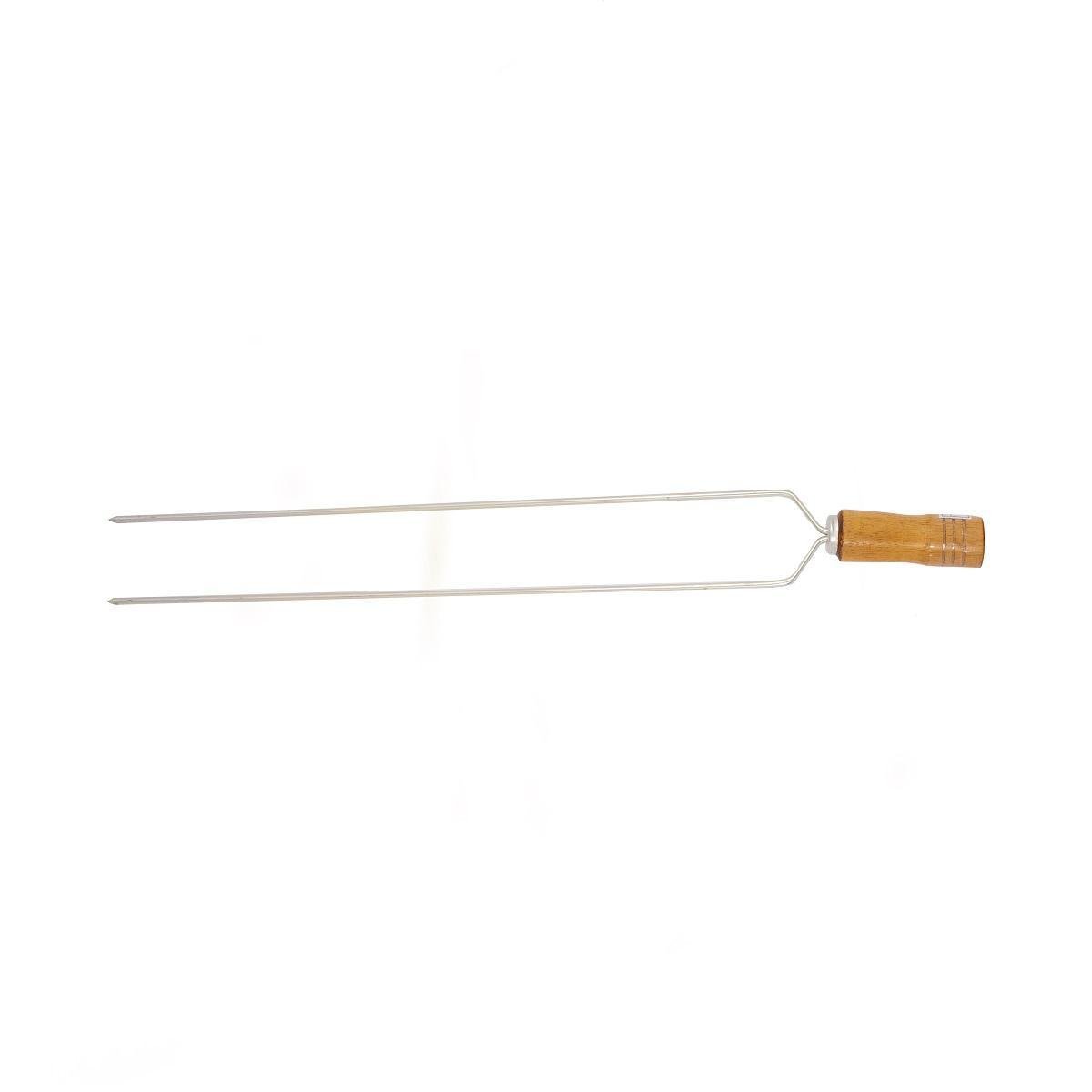 Espeto Duplo Para Churrasco 83 Cm Com Cabo De Madeira | MadeiraMadeira
