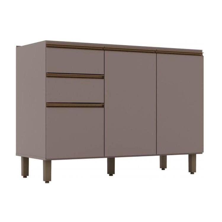 Gabinete de Cozinha Modulado Belize 2 Portas e 3 Gavetas p/ Pia ...