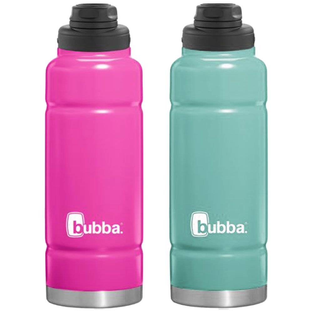 Kit Garrafa Termica Bubba - Verde + Rosa 1182 ML | MadeiraMadeira