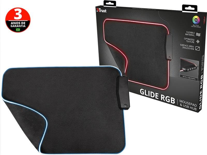 Mouse Pad Mouse Pad 23646 Gxt-765 Glide Rgb de Alta Precisao com Hub 4 ...