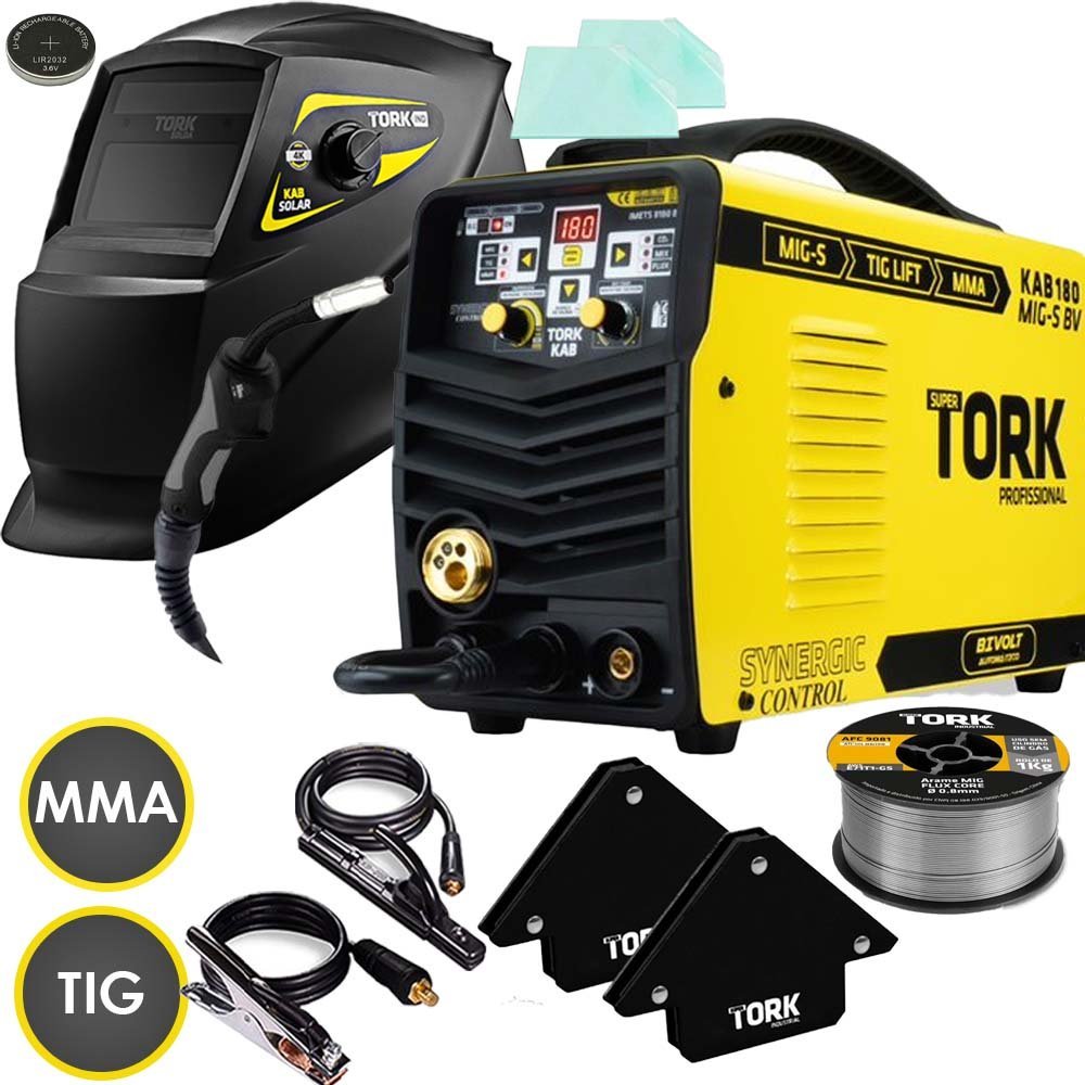 MAQ SOLDA INVER 180A MIG MMA TIG LIFT TORK + IMETS-8180 BIV + KIT ...