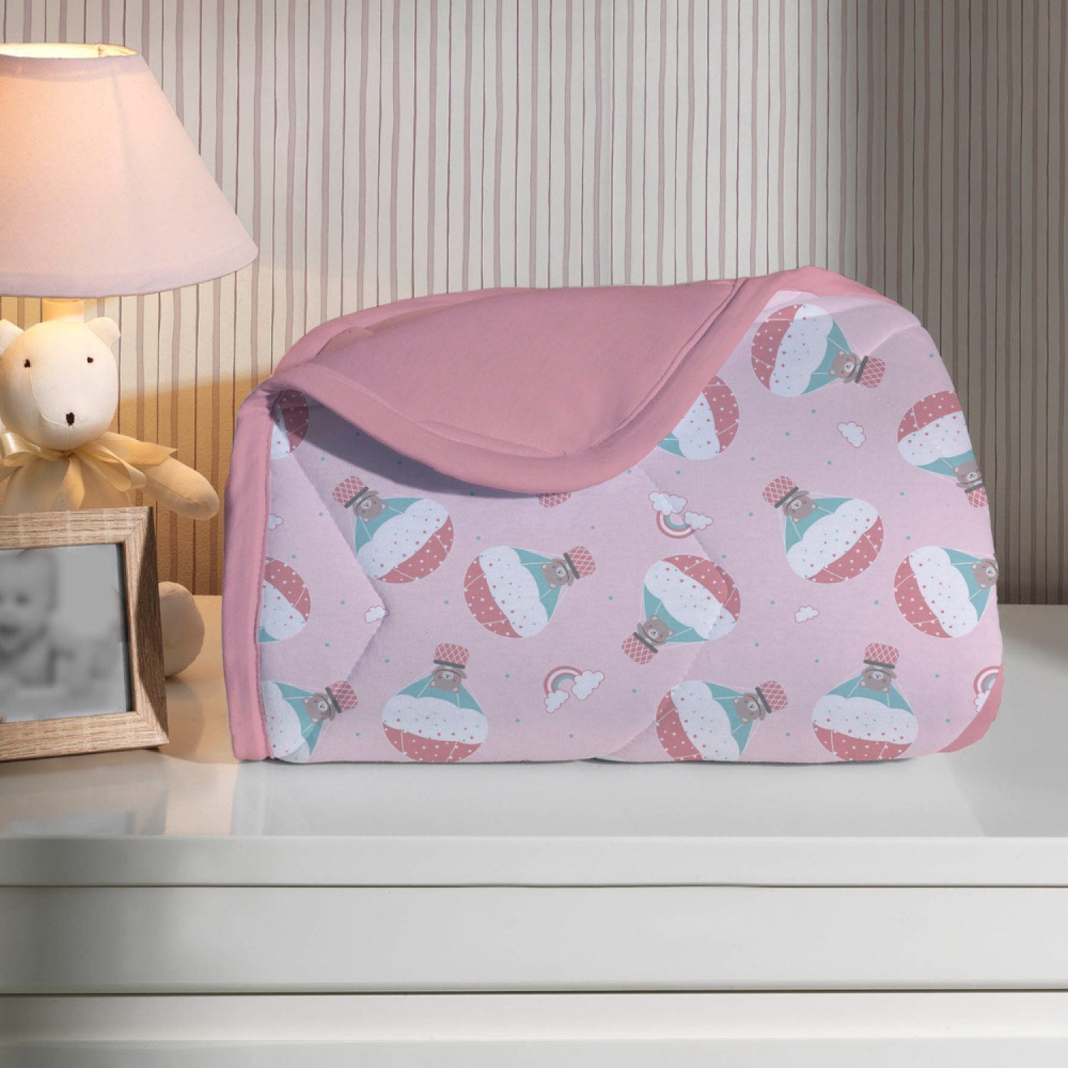 Edredom Berço em Malha 100% Algodão Fofi Baby Edromania | MadeiraMadeira