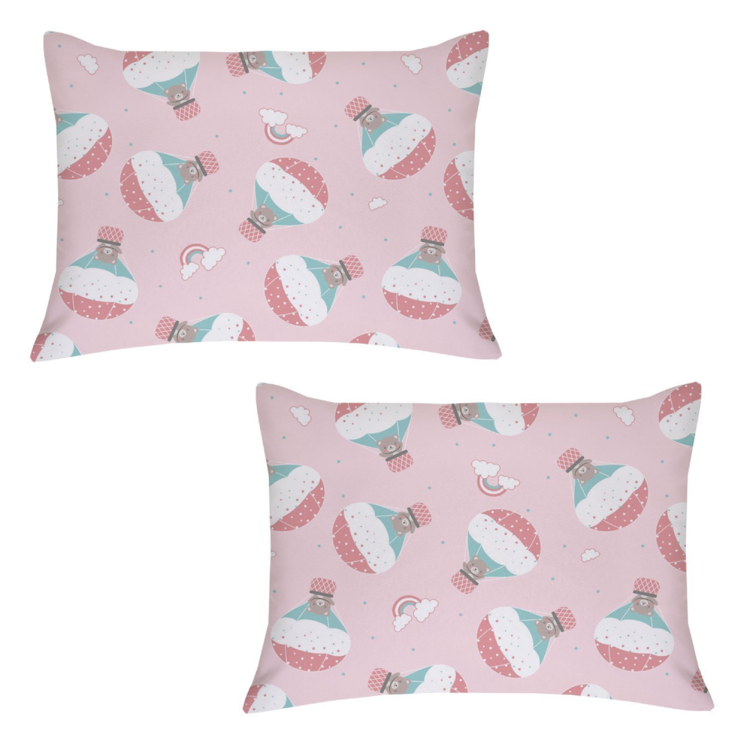 Kit 2 Fronhas para Travesseiro de Bebe Malha 100% Algodão Fofi Baby ...