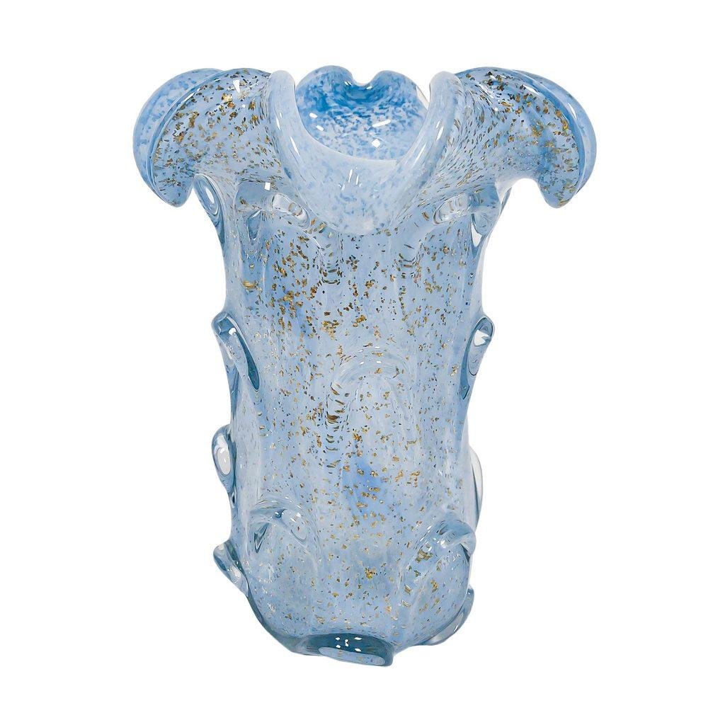 Vaso Murano Castello II Azul e Dourado G | MadeiraMadeira