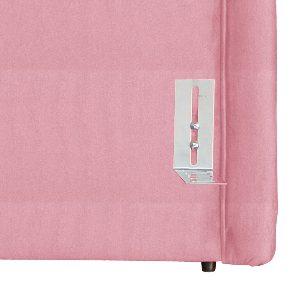 Cabeceira Para Cama Box Stela Suede Queen Rosa | MadeiraMadeira
