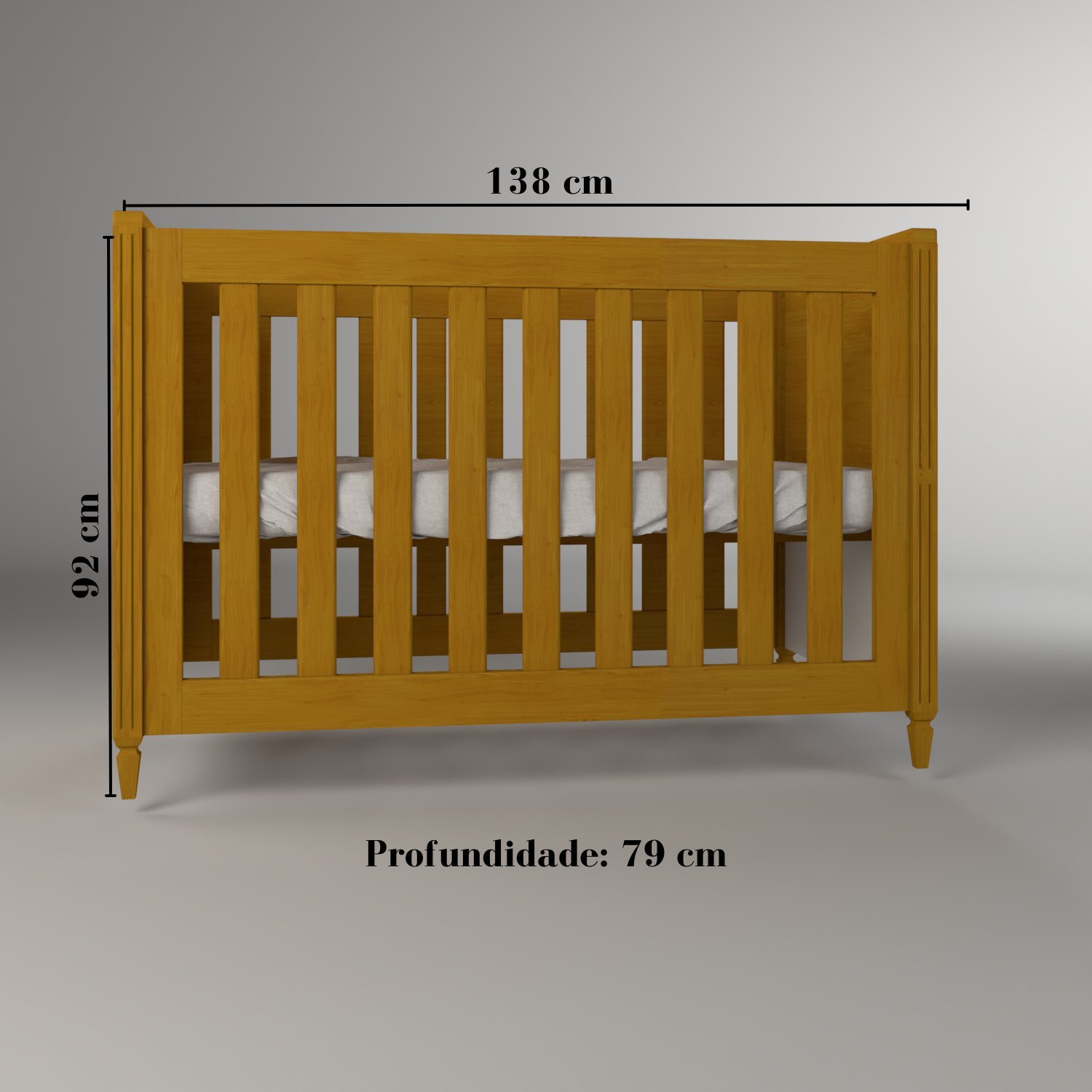 Berço Mini Cama em Madeira Maciça Tudor | MadeiraMadeira