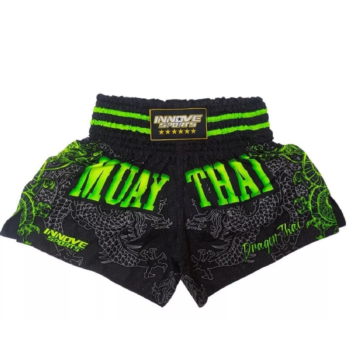 Shorts Muay Thai Kick Boxing Dragon Thai Green | MadeiraMadeira