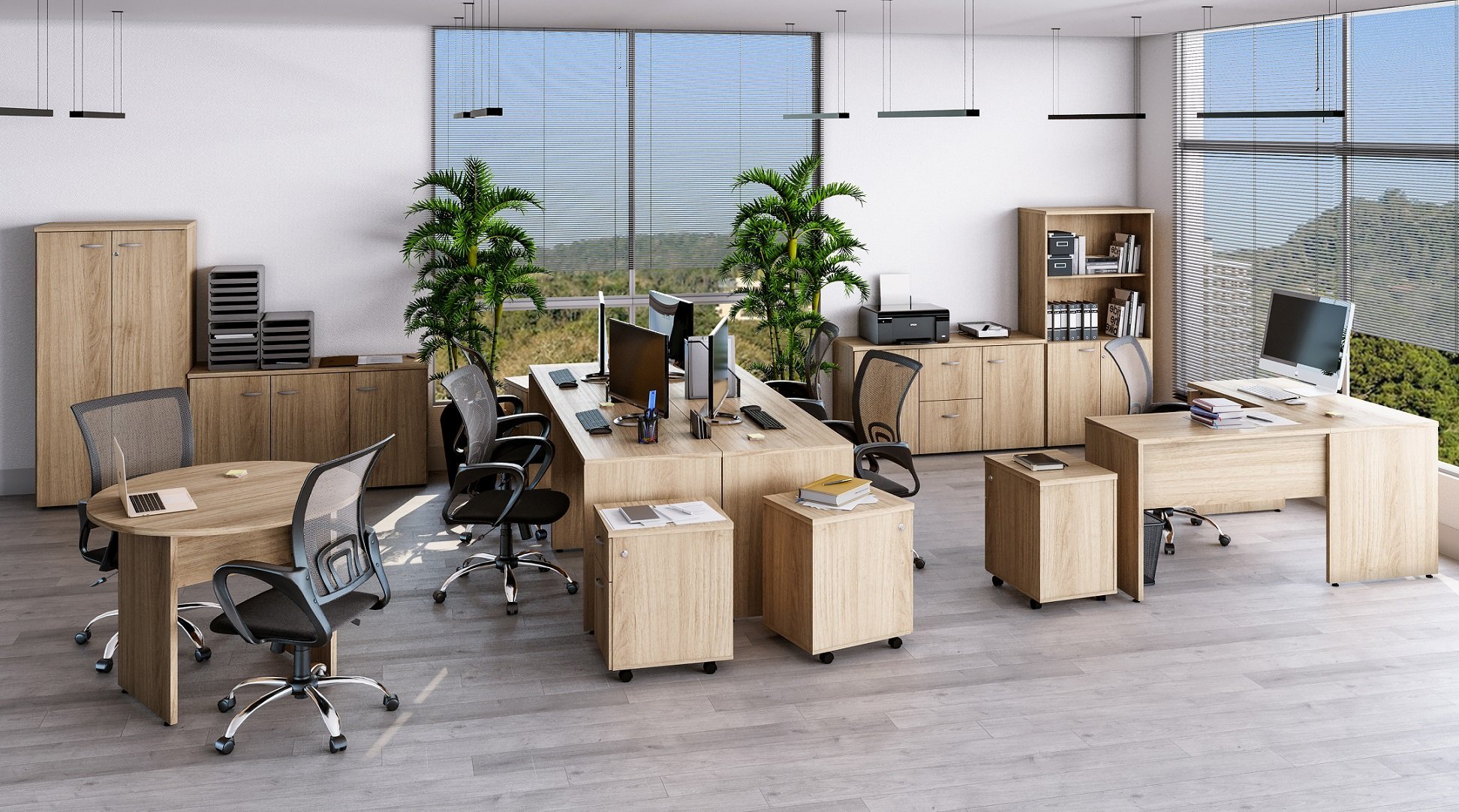 Mesa de Escritório Retangular Econômica 120cmx60cmx74cm - Bege ...