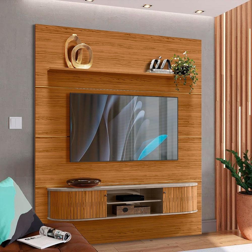 Painel Home Para TV Até 75 Polegadas Fendi Naturale Bentley Shop JM ...
