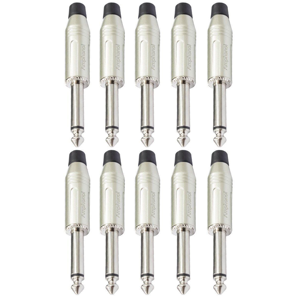 Conector P10 Macho Mono Linha kit c/ 10 Unidades - ACPMGN Amphenol ...