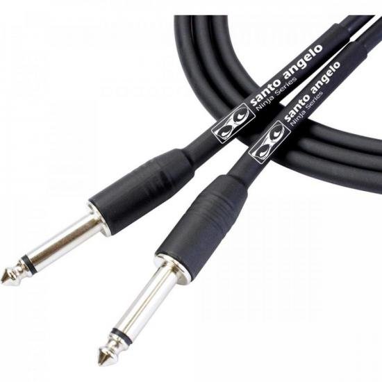 Cabo para Guitarra 7,62m Ninja Guitar Preto Santo Angelo | MadeiraMadeira