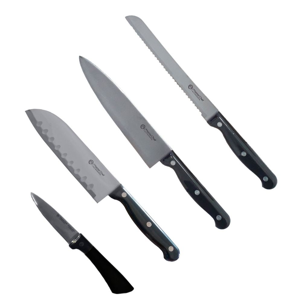 Kit 4 Facas do Chef Quotidien Series Forjada MasterChef | MadeiraMadeira