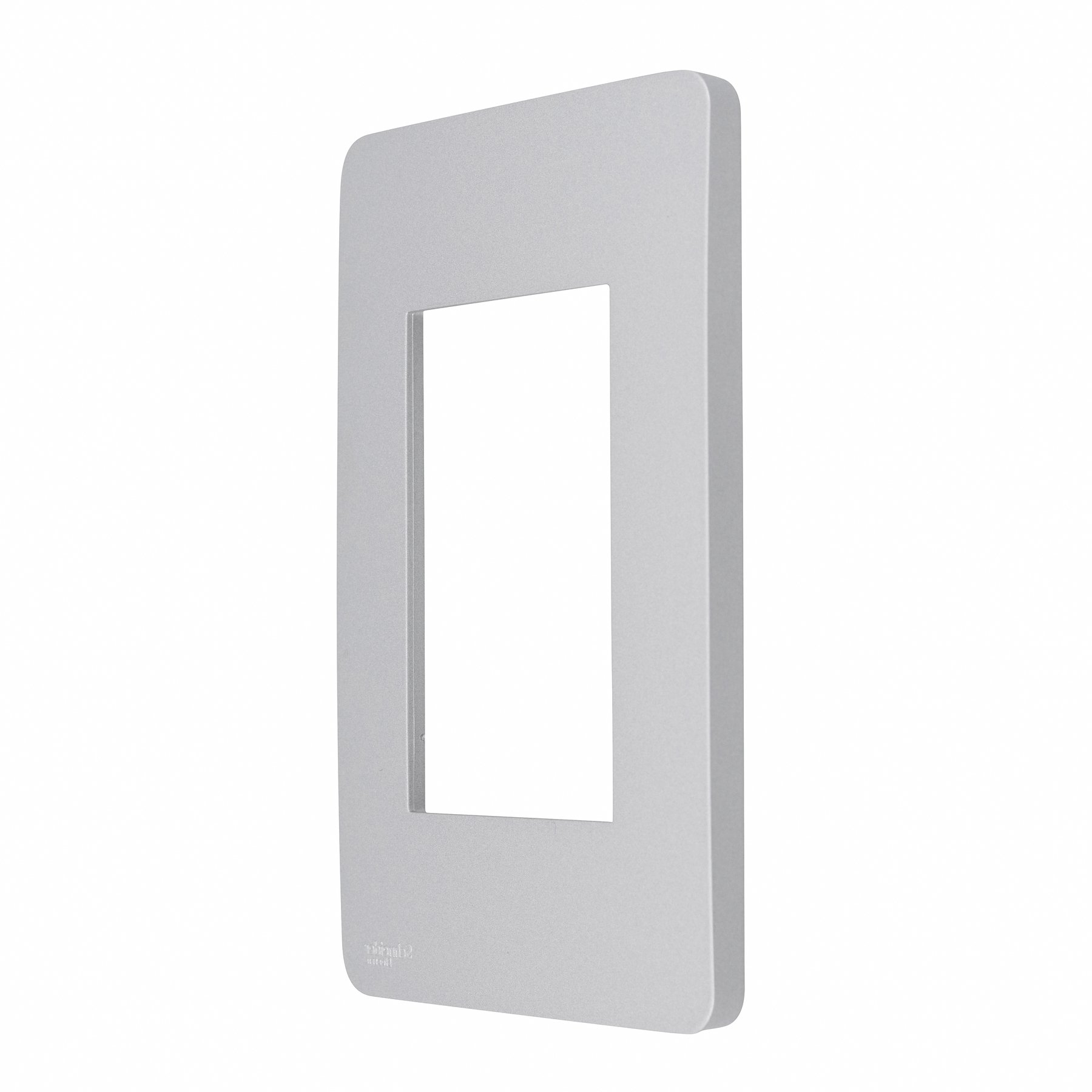 Placa 4X2 3 Módulos Gamma Silver Orion Schneider | MadeiraMadeira