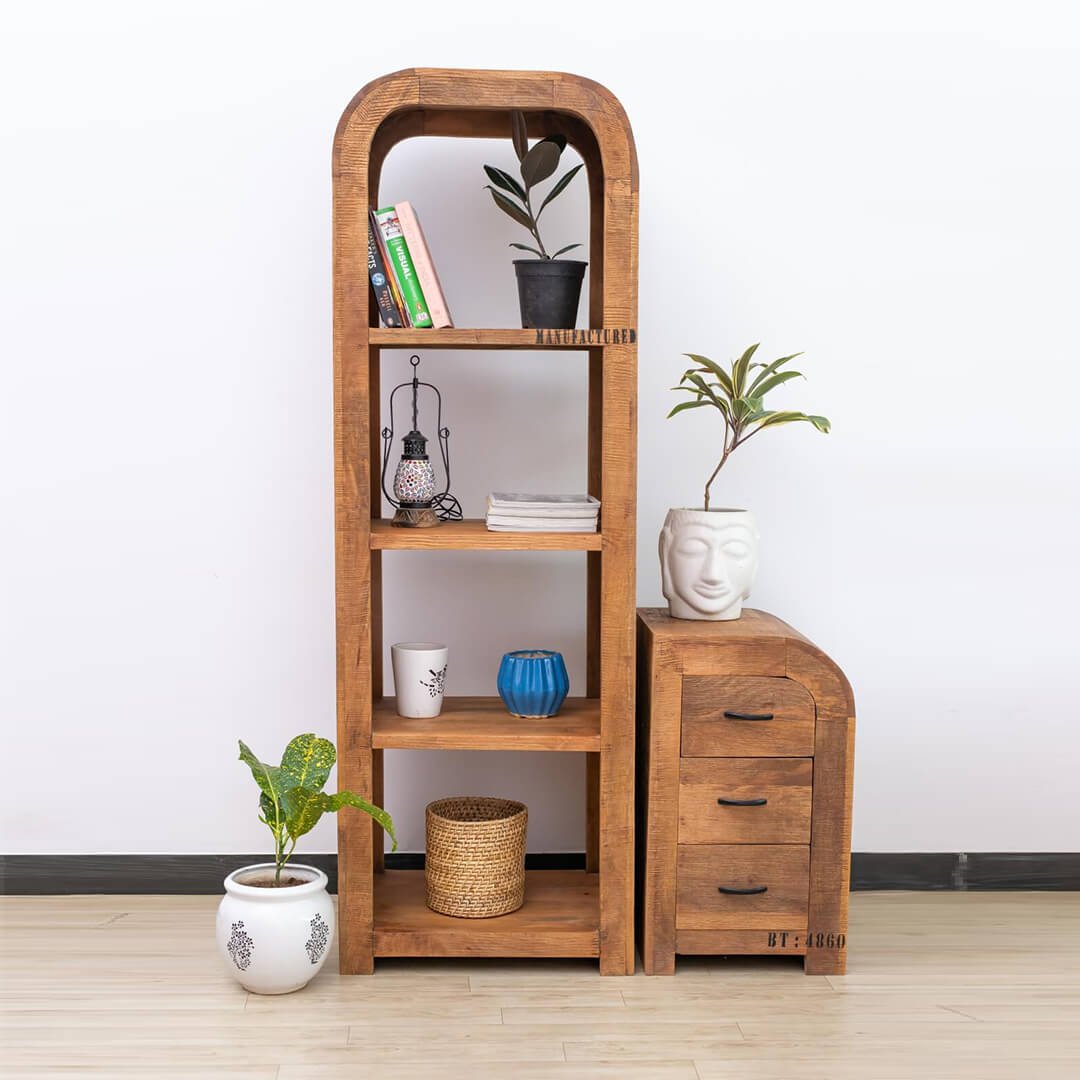 Estante em Madeira Arredondada | MadeiraMadeira