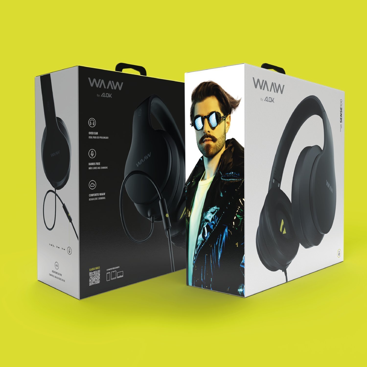 Fone de Ouvido by Alok Sense 100hw Over Ear Dobrável e Controle de ...