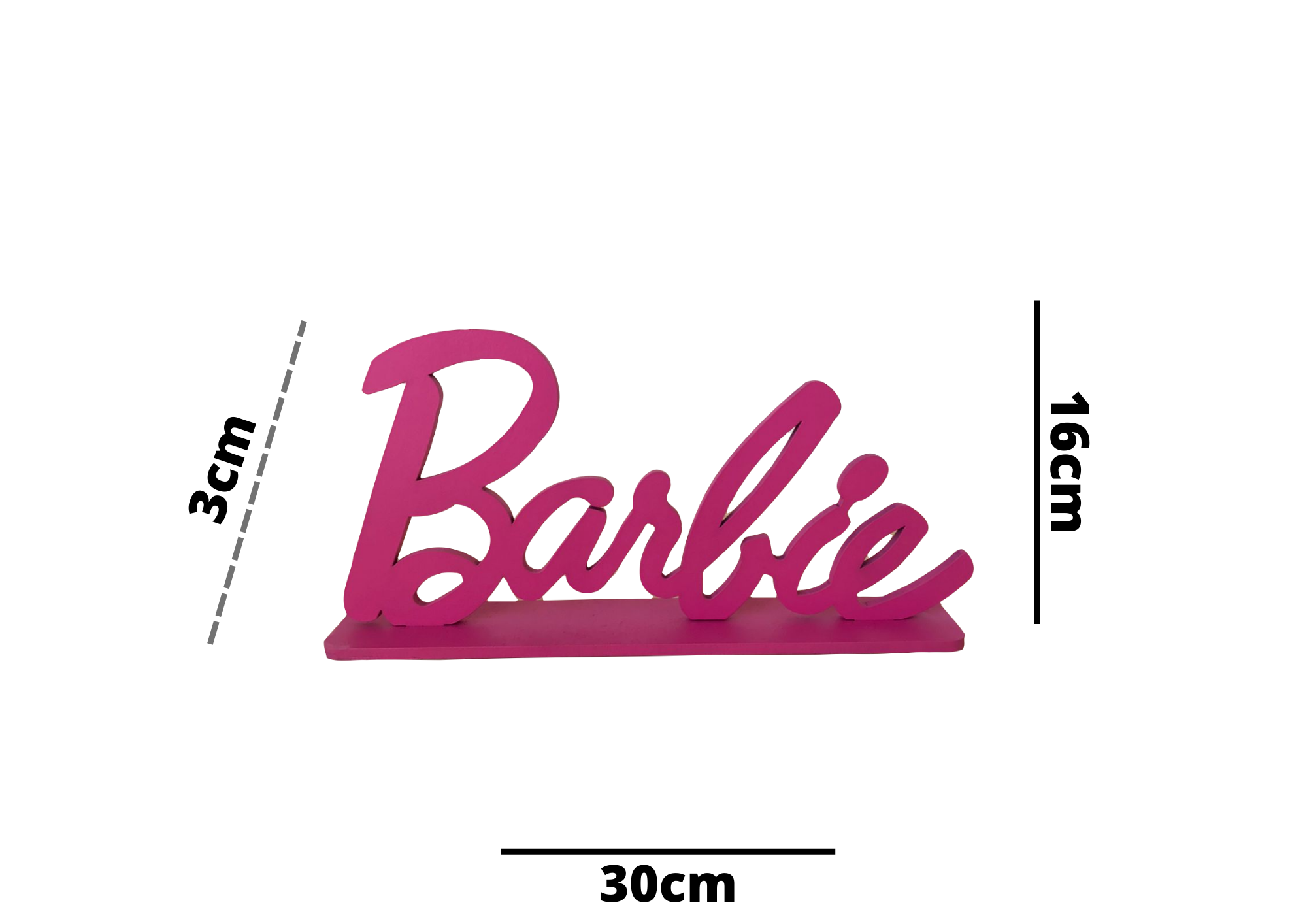 BARBIE - LETREIRO - FESTA DECORAÇÃO | MadeiraMadeira