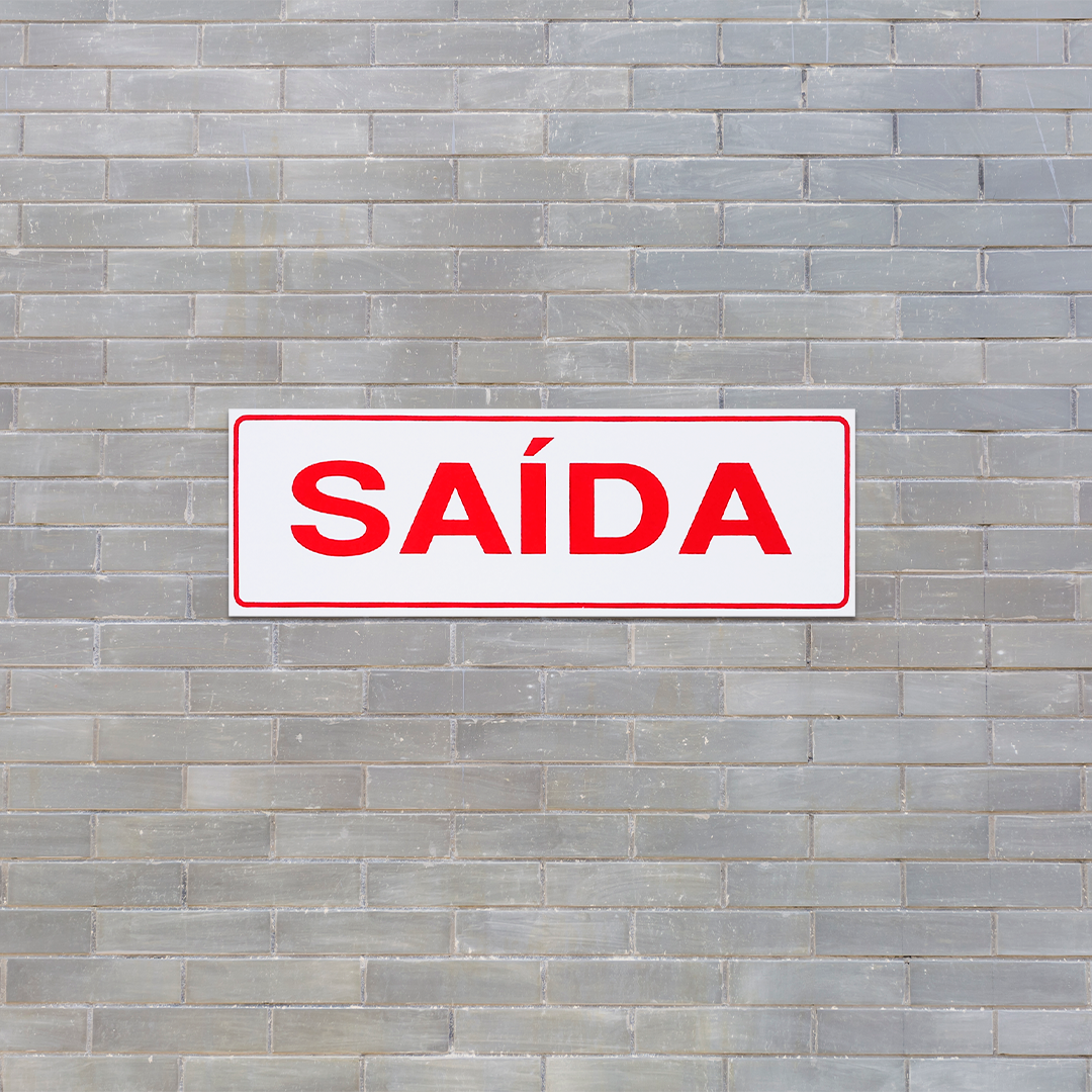Combo 6 Placas De Sinalização Saída 30x10 Acesso - S-225/1 F9e ...