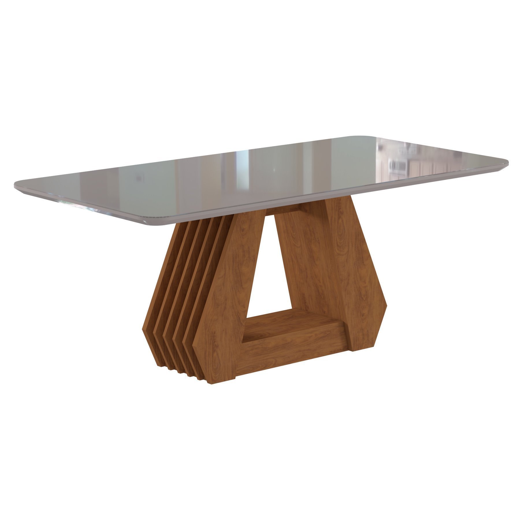 Mesa para Sala de Jantar Agata 180 X 90 Cm e 6 Cadeiras Clarice Cimol ...